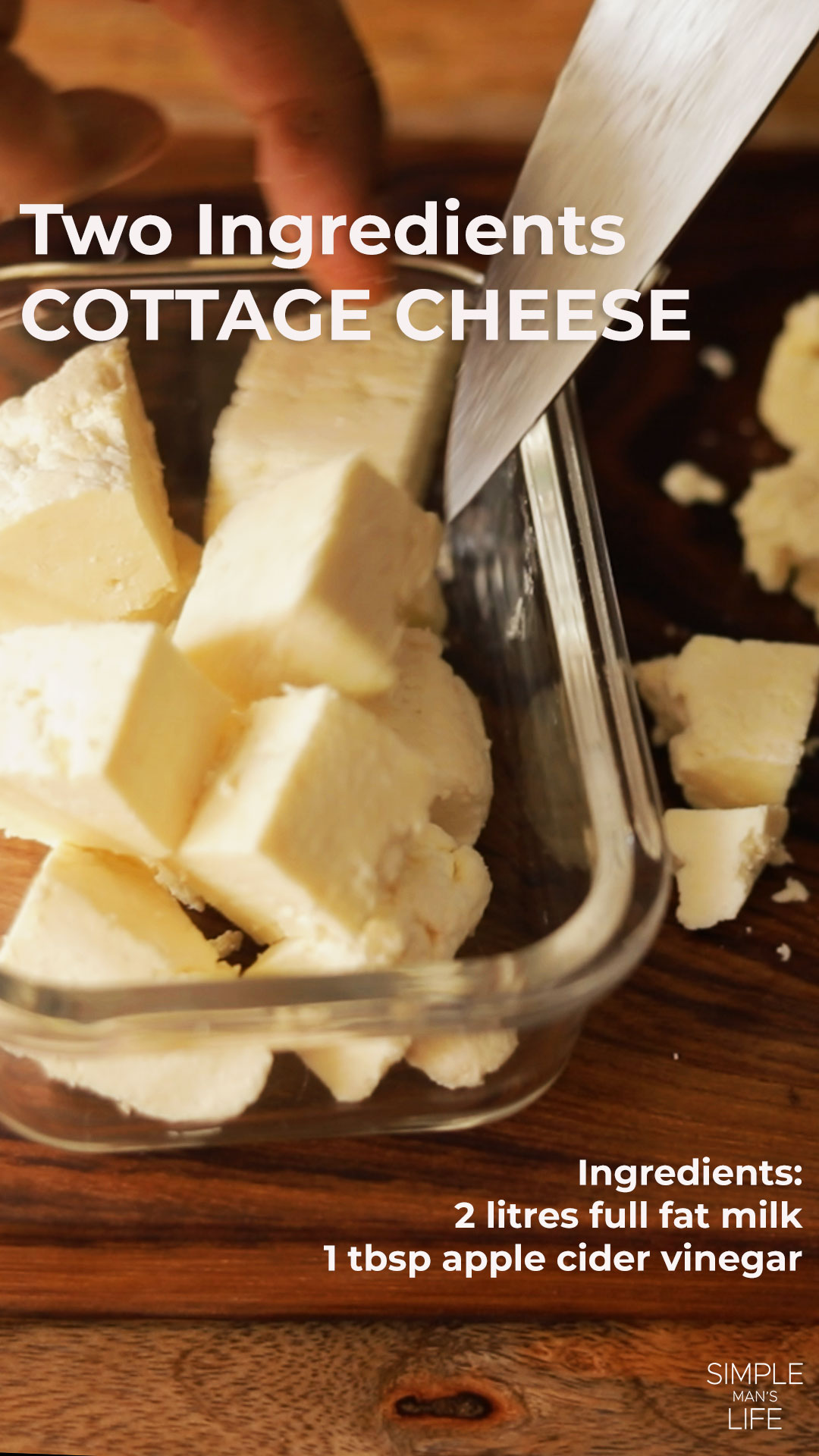 Two Ingredients Cottage Cheese - Simple Man's Life